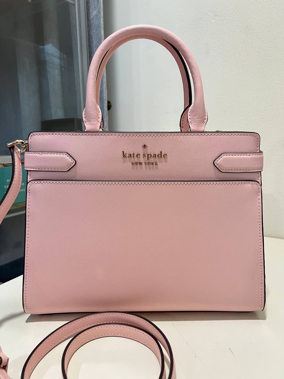 Kate Spade Staci Medium Satchel in Chalk Pink – Exclusively USA