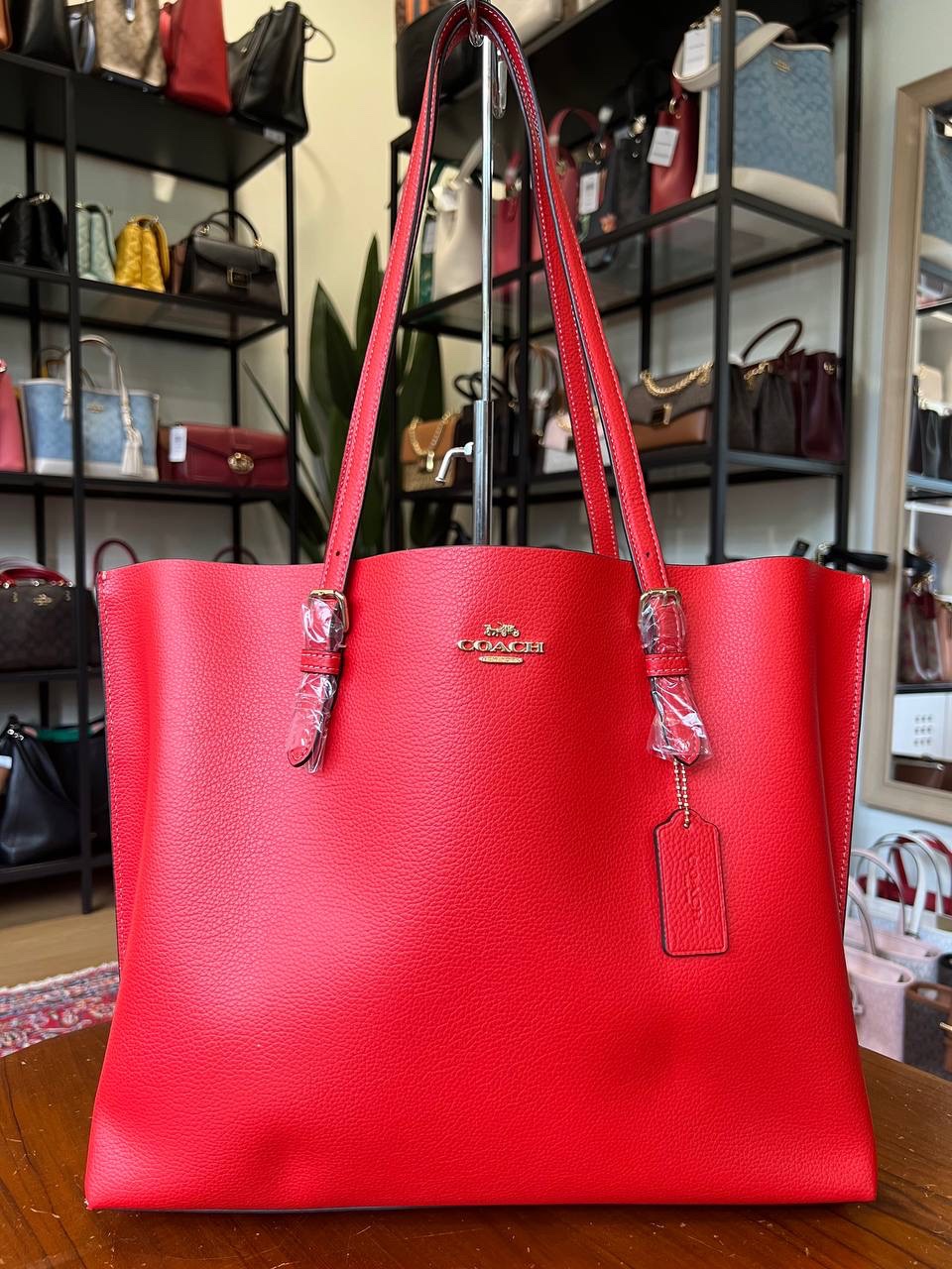 Coach Mollie Tote in Miami Red – Exclusively USA
