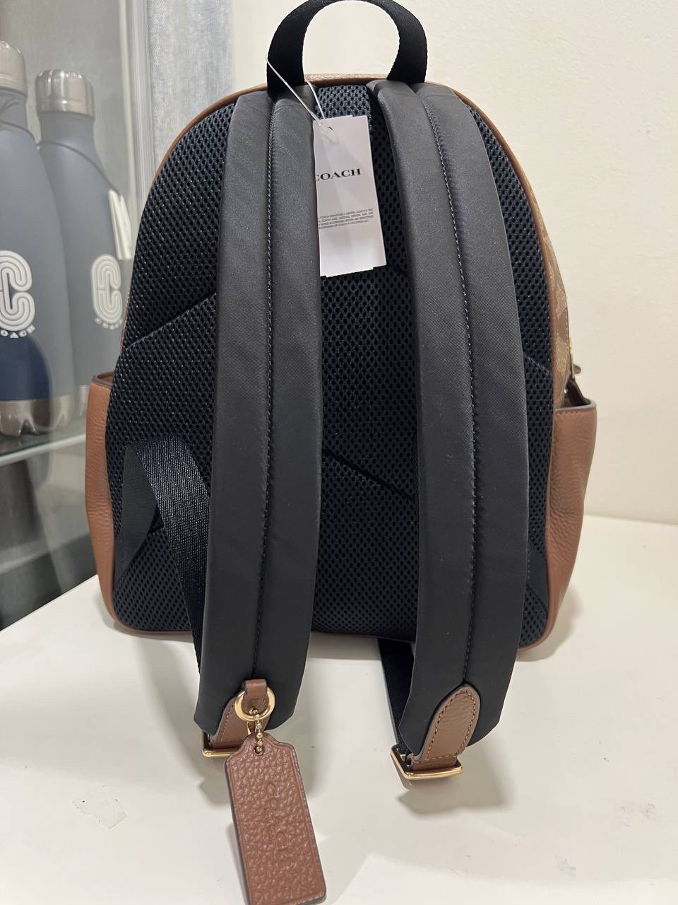 Coach Court Backpack in Signature Khaki/Saddle 2 – Exclusively USA