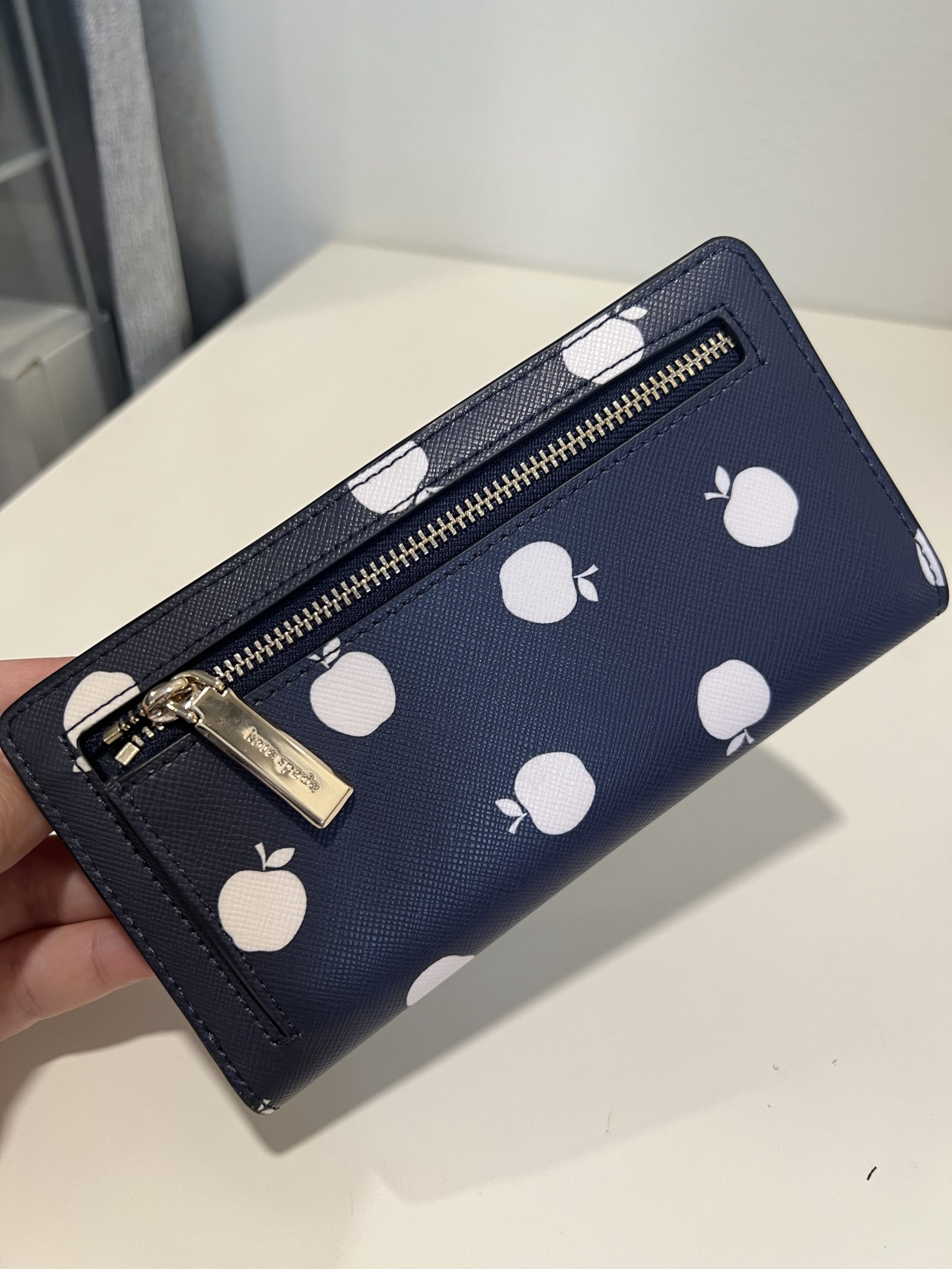 Kate Spade Staci Large Slim Bifold Wallet with Orchard Toss Prints ...