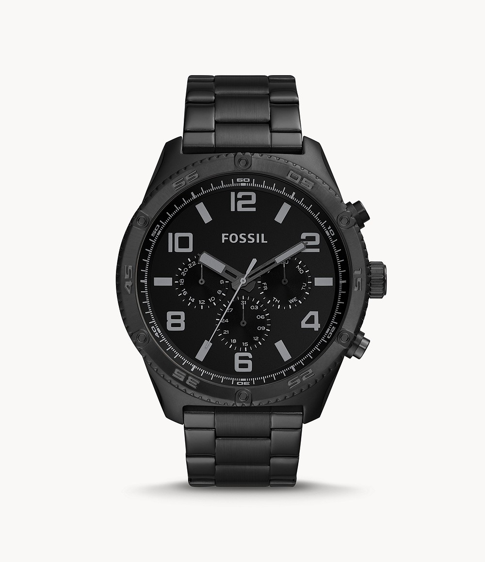 Fossil Brox Multifunction Black Stainless Steel Watch BQ2532 ...