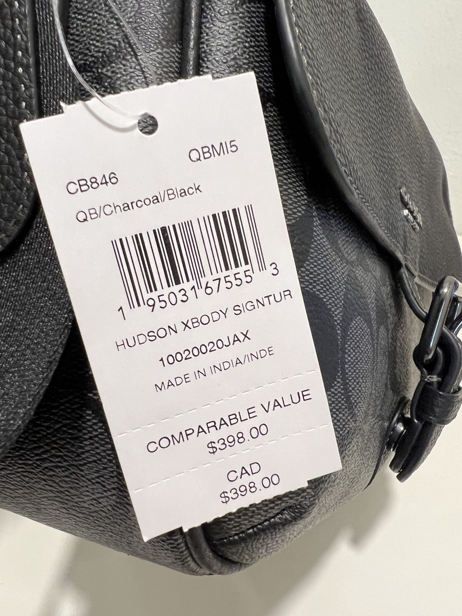 Coach Hudson Crossbody in Signature Black – Exclusively USA
