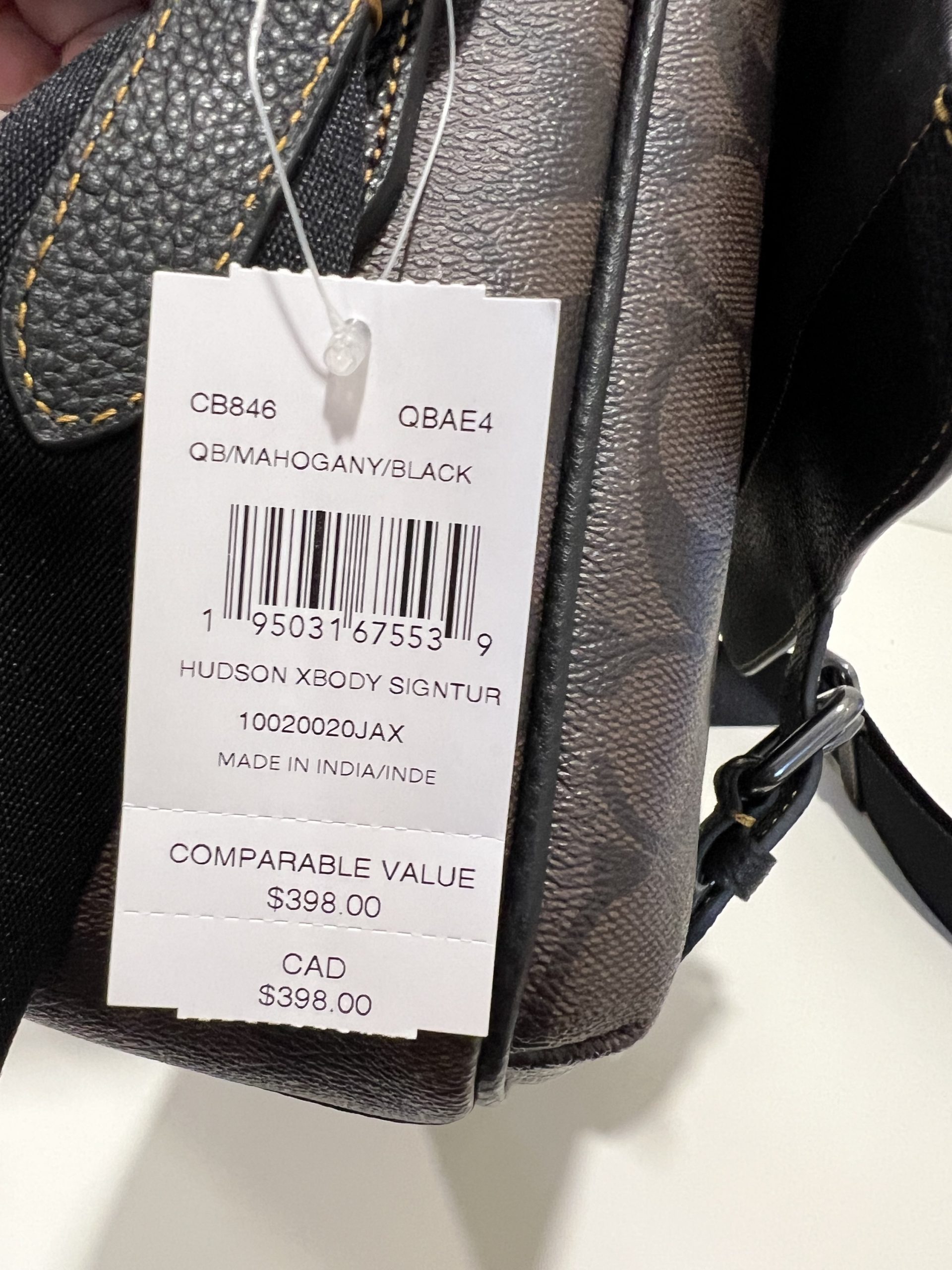 Coach Hudson Crossbody in Signature Mahogany/Black – Exclusively USA