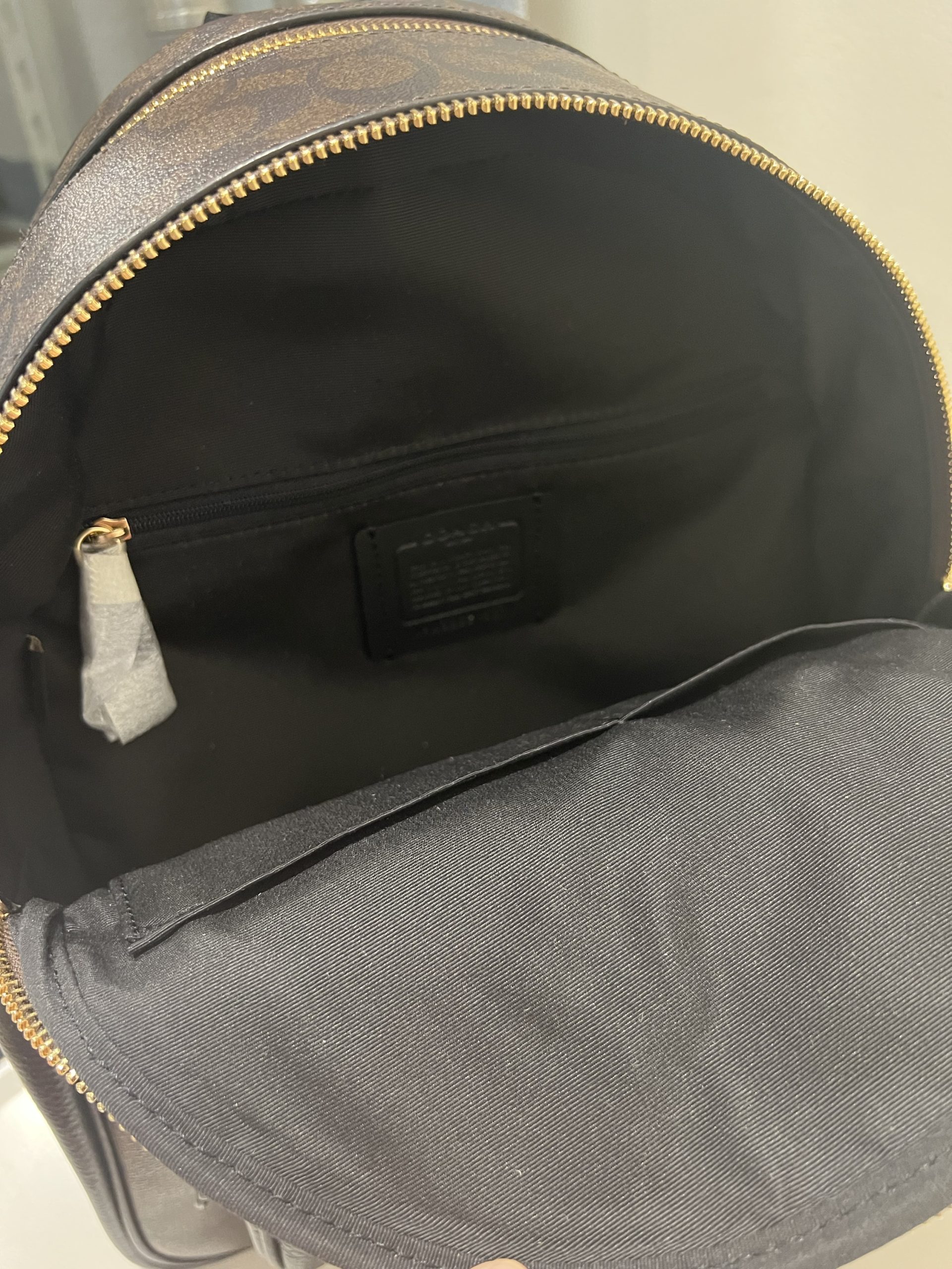 Coach Court Medium Backpack In Signature Brown Black – Exclusively USA