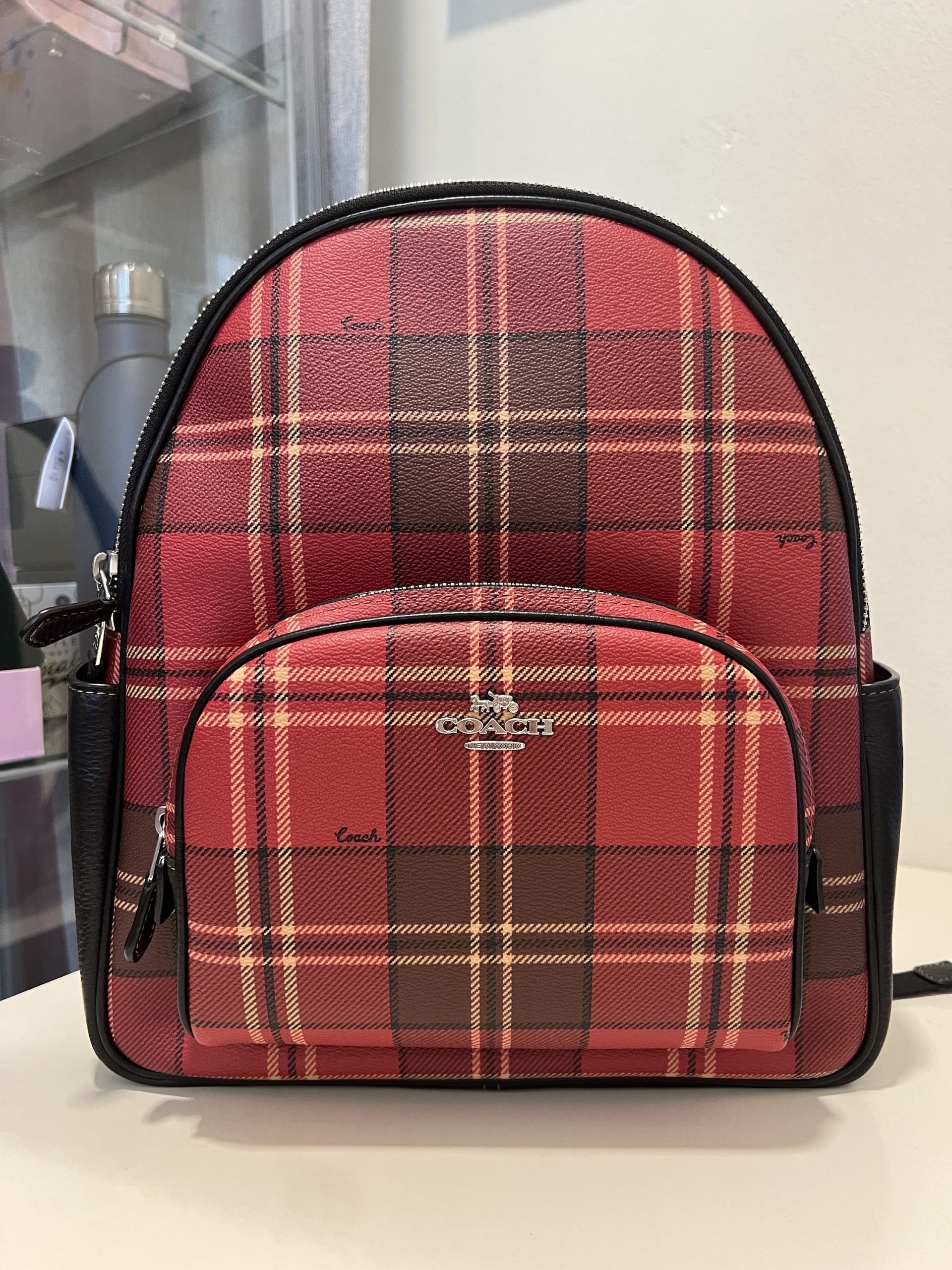 Coach Court Medium Backpack with Tartan Plaid Print CC145 – Exclusively USA