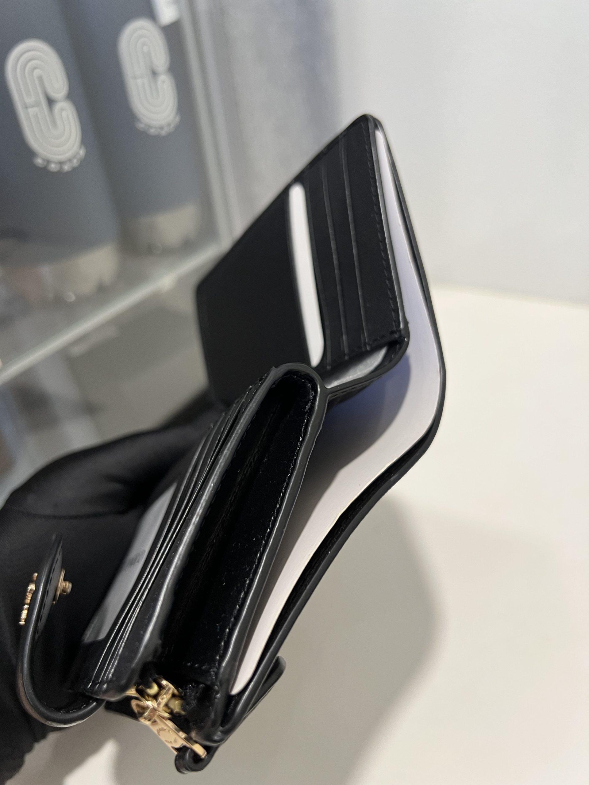 Coach Medium Corner Zip Wallet in Signature Brown Black – Exclusively USA