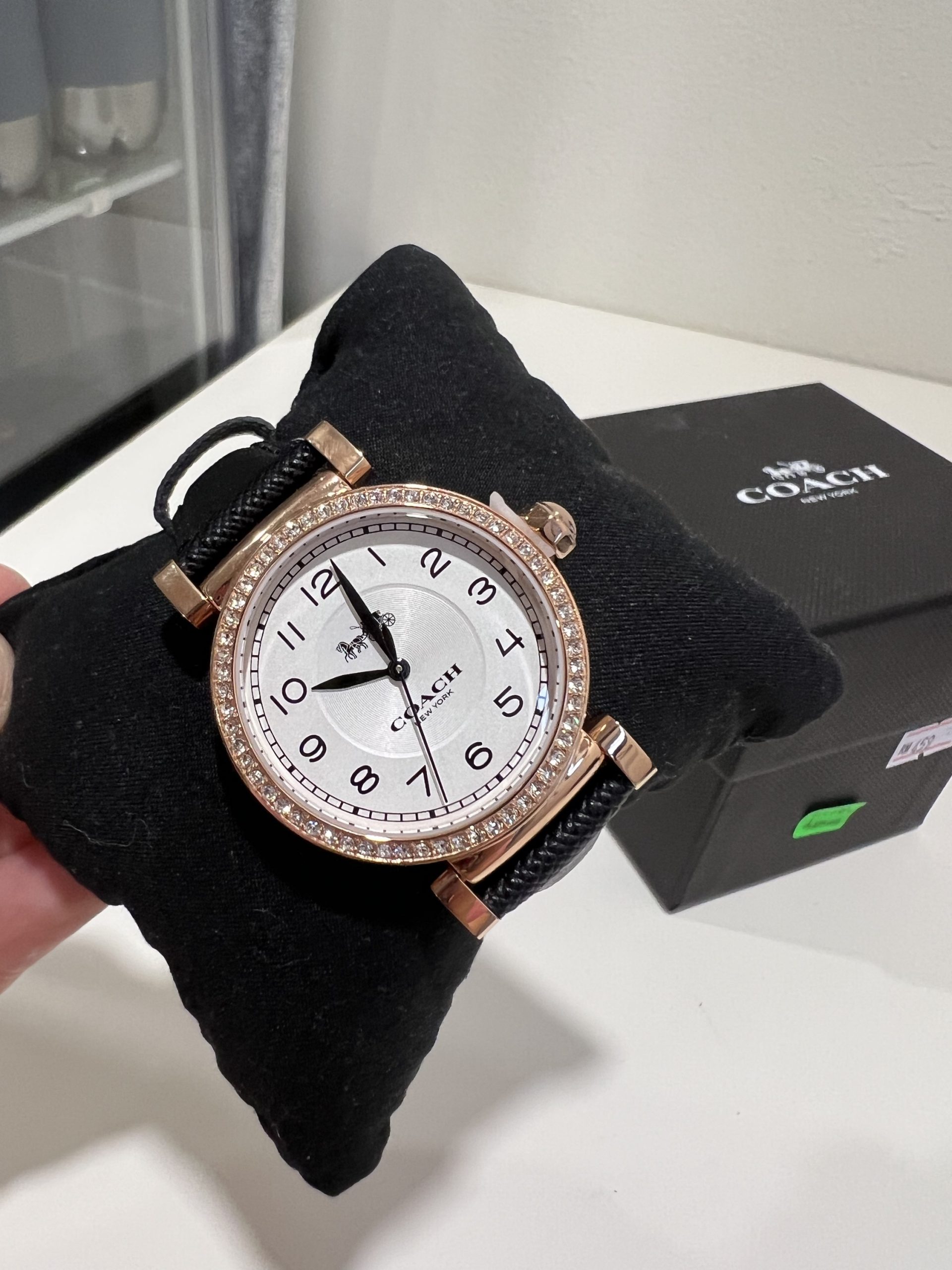 Coach Madison Crystal Women’s Watch in Black , 32mm – Exclusively USA