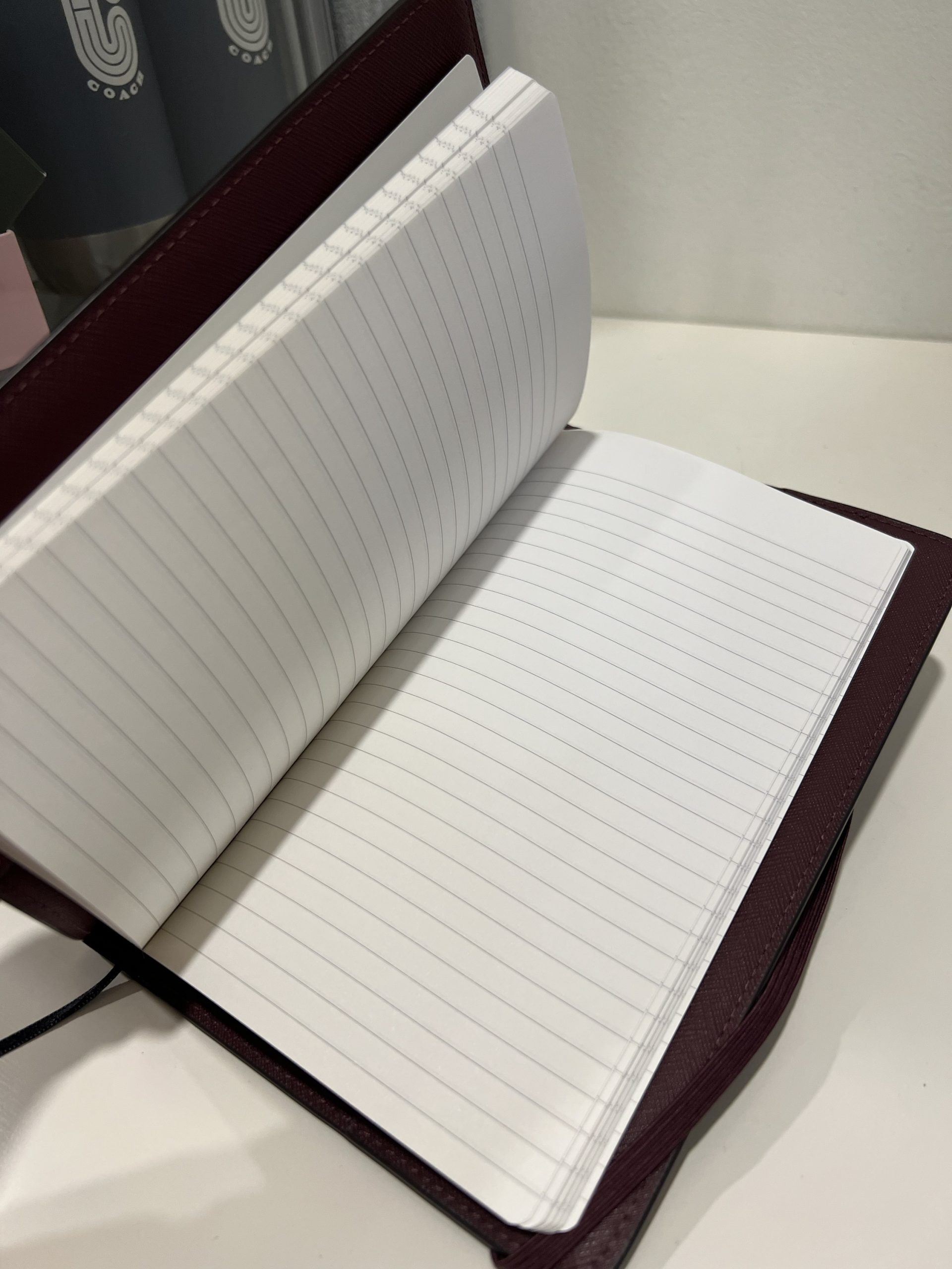 Michael Kors Notebook with Saffiano Leather Cover in Merlot ...