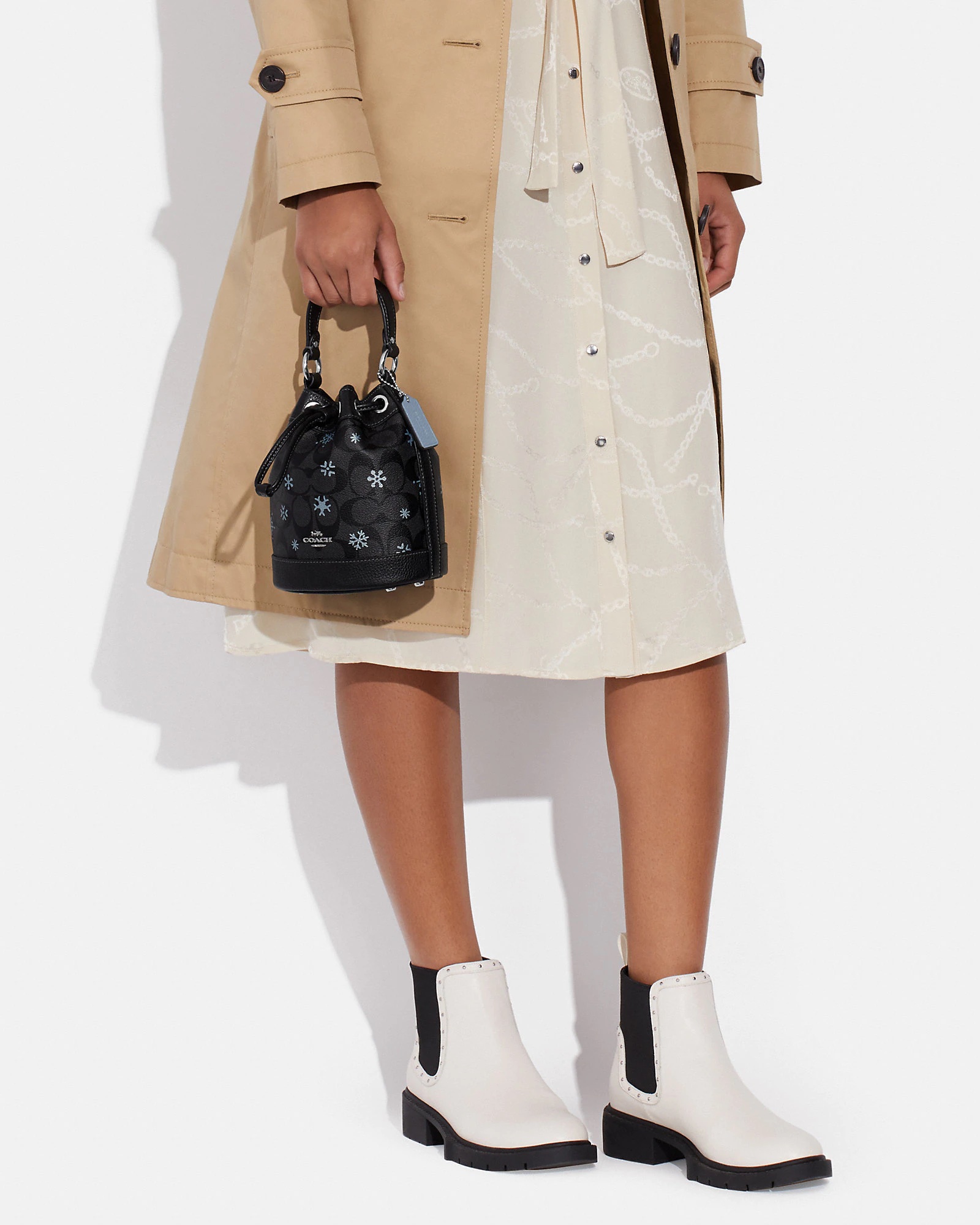 Coach Dempsey Drawstring Bucket Bag 15 In Signature Canvas With ...