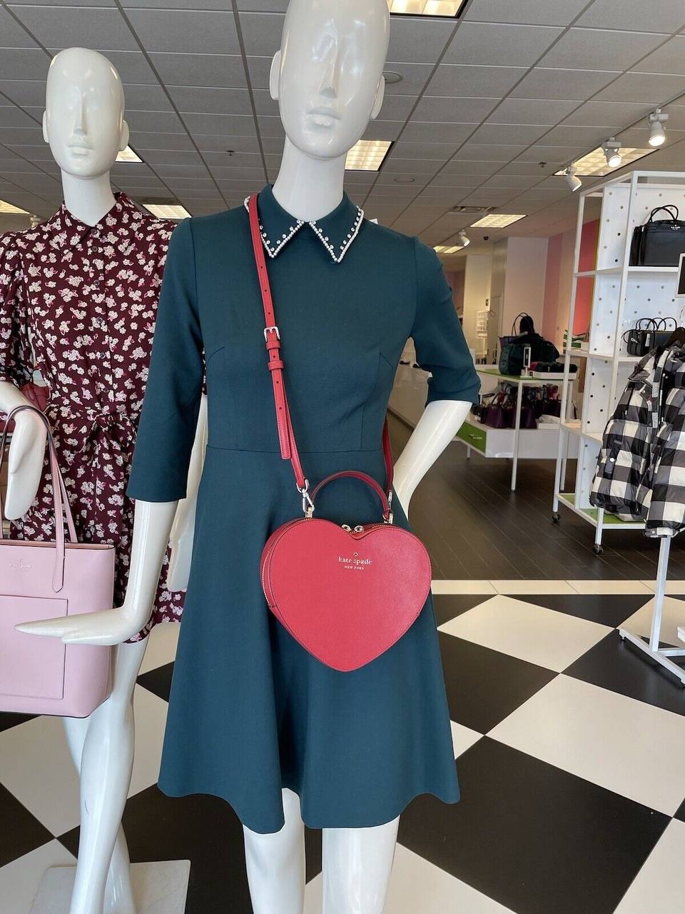 Kate Spade Love Shack Heart Crossbody in Candied Cherry – Exclusively USA