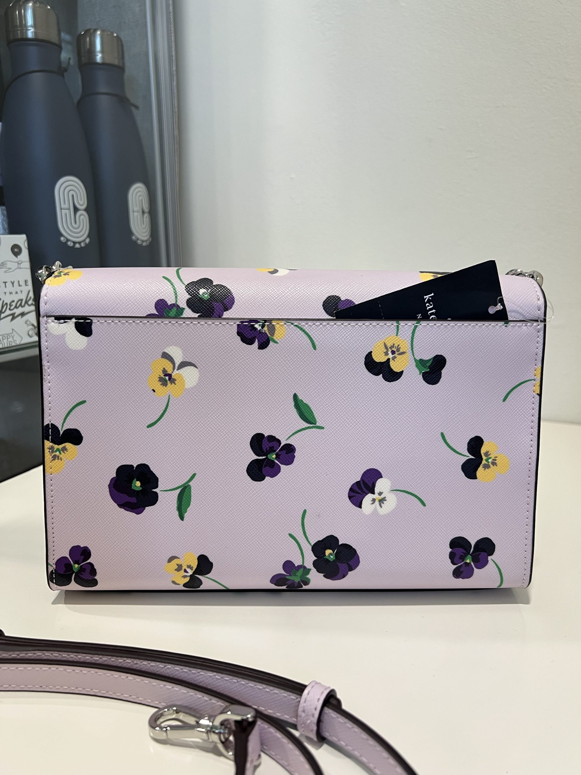 Kate Spade Carson Convertible Crossbody with Pansy Toss Prints ...
