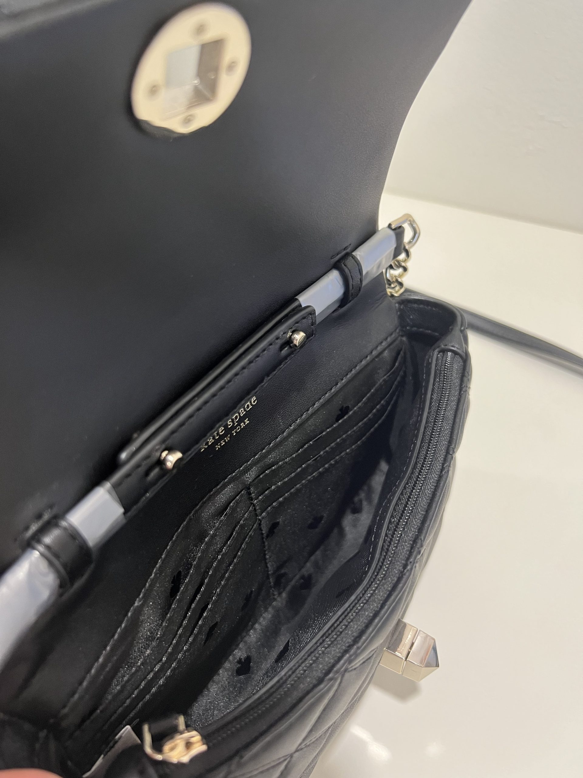Kate Spade Natalia Flap Turnlock Crossbody in Black – Exclusively USA