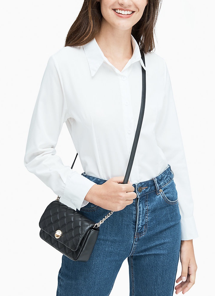 Kate Spade Natalia Flap Turnlock Crossbody in Black – Exclusively USA