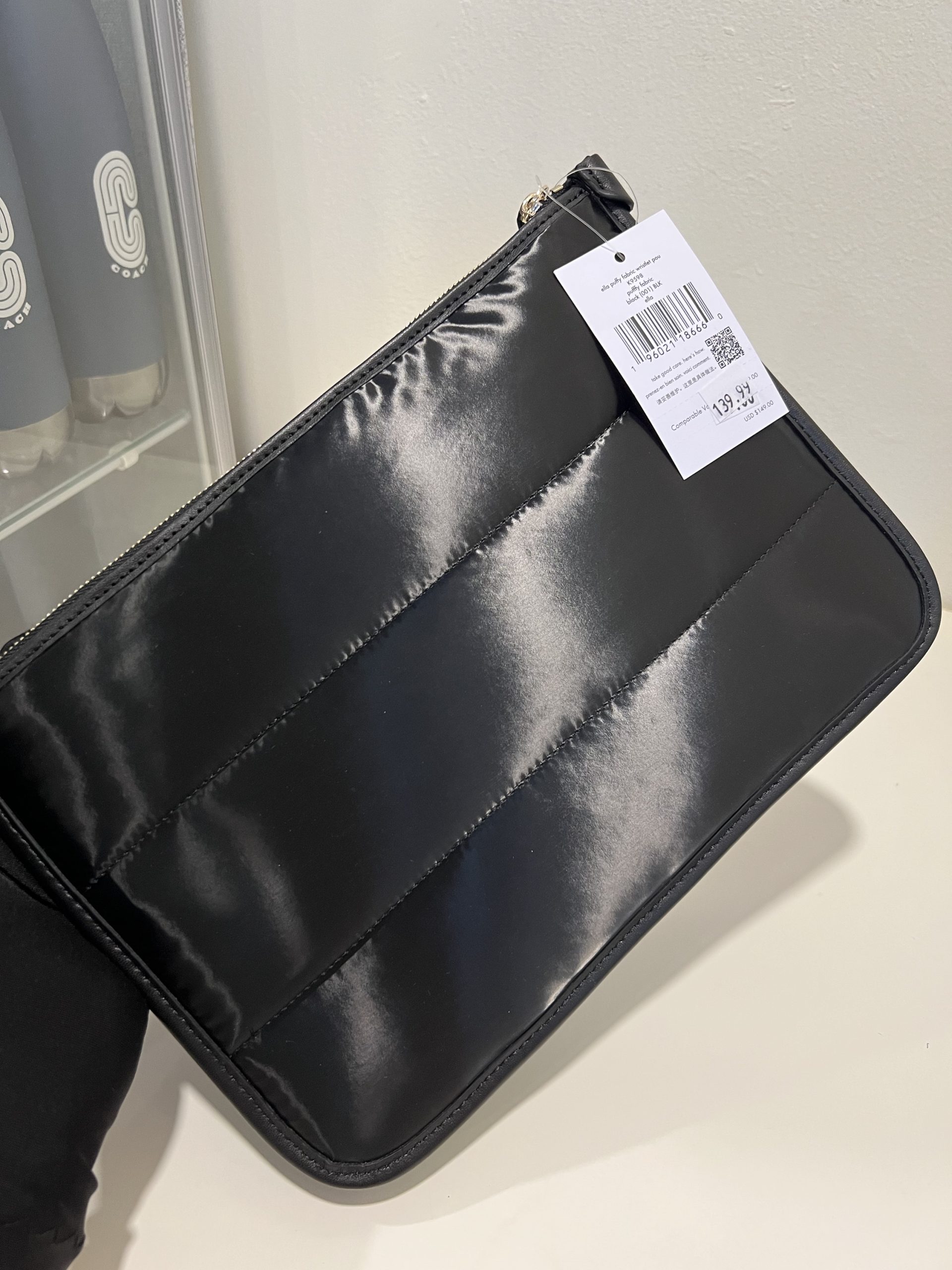Kate Spade Ella Large Puffy Wristlet Pouch in Black – Exclusively USA