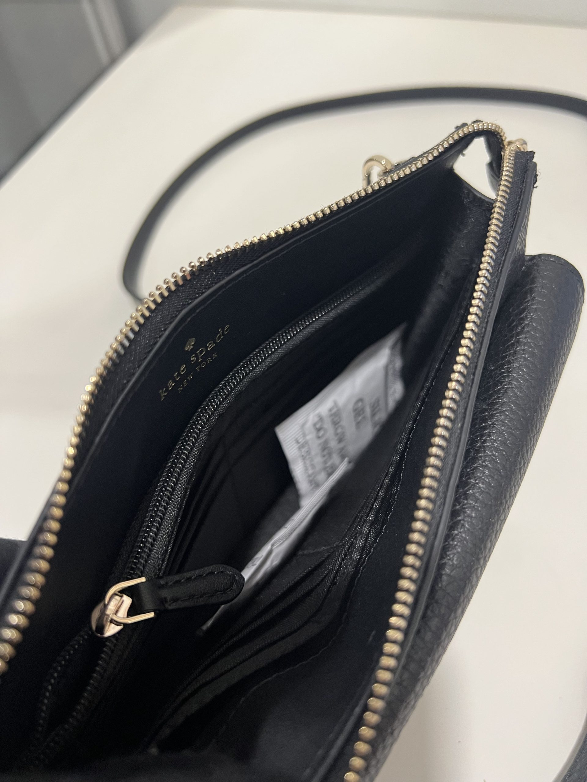 Kate Spade Leila Small Flap Crossbody in Black – Exclusively USA