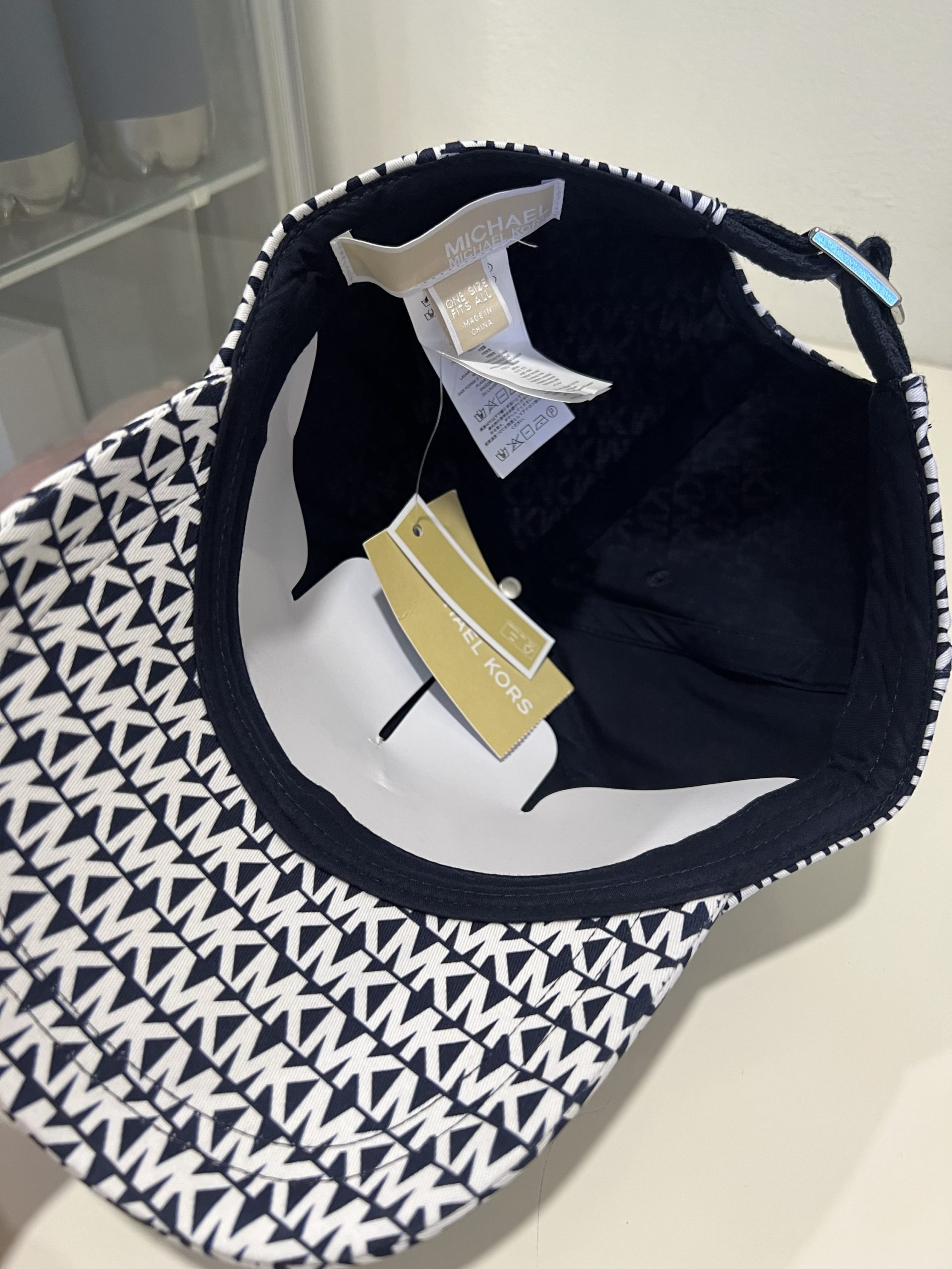 Michael Kors Logo Print Baseball Cap in Midnight Blue – Exclusively USA