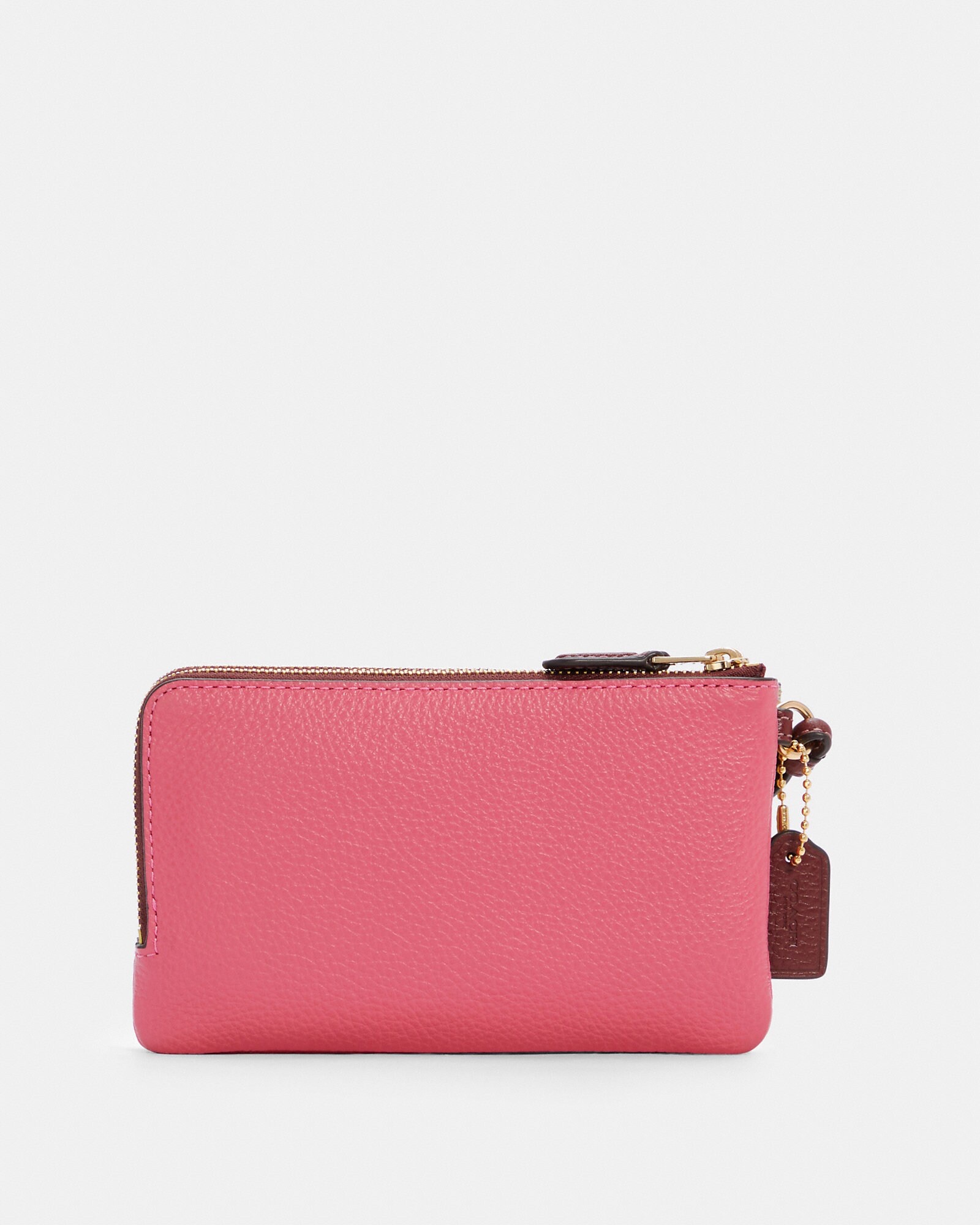 Coach Double Corner Zip Small Wristlet in Signature Colorblock Confetti ...
