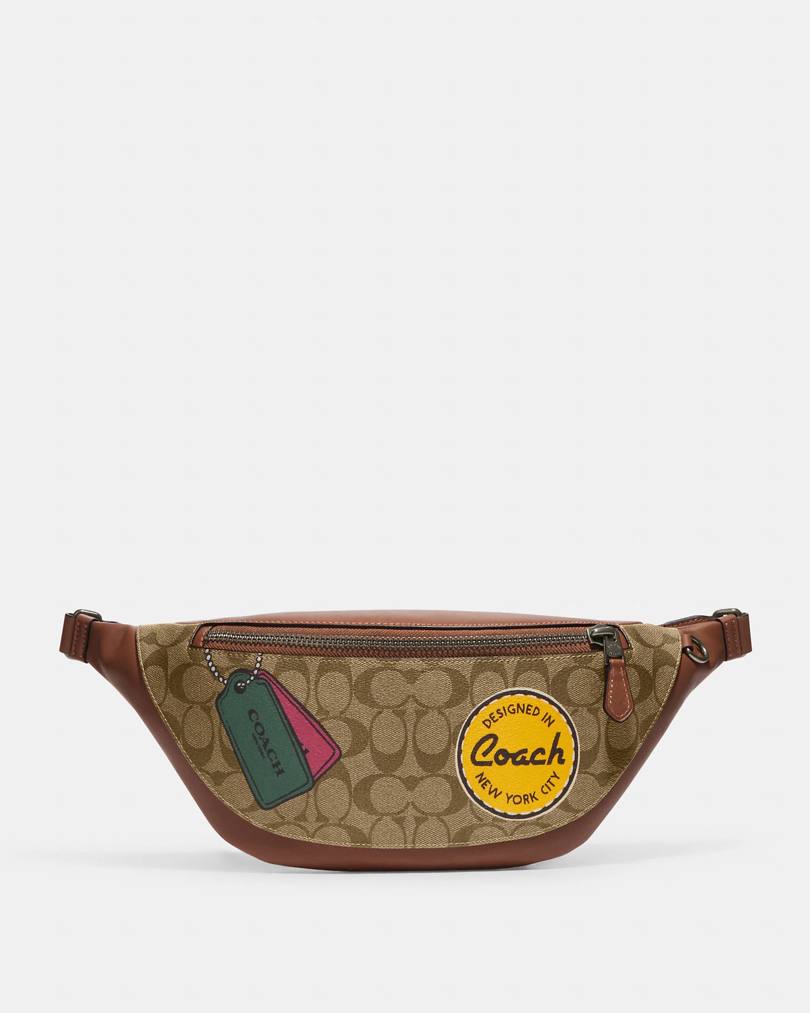 Coach Warren Belt Bag In Signature Canvas With Trompe L’oeil Print ...
