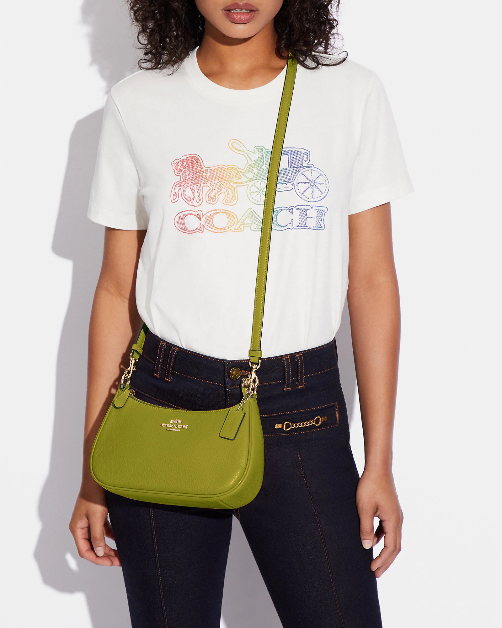 Coach Teri Shoulder Bag in Chartreuse – Exclusively USA