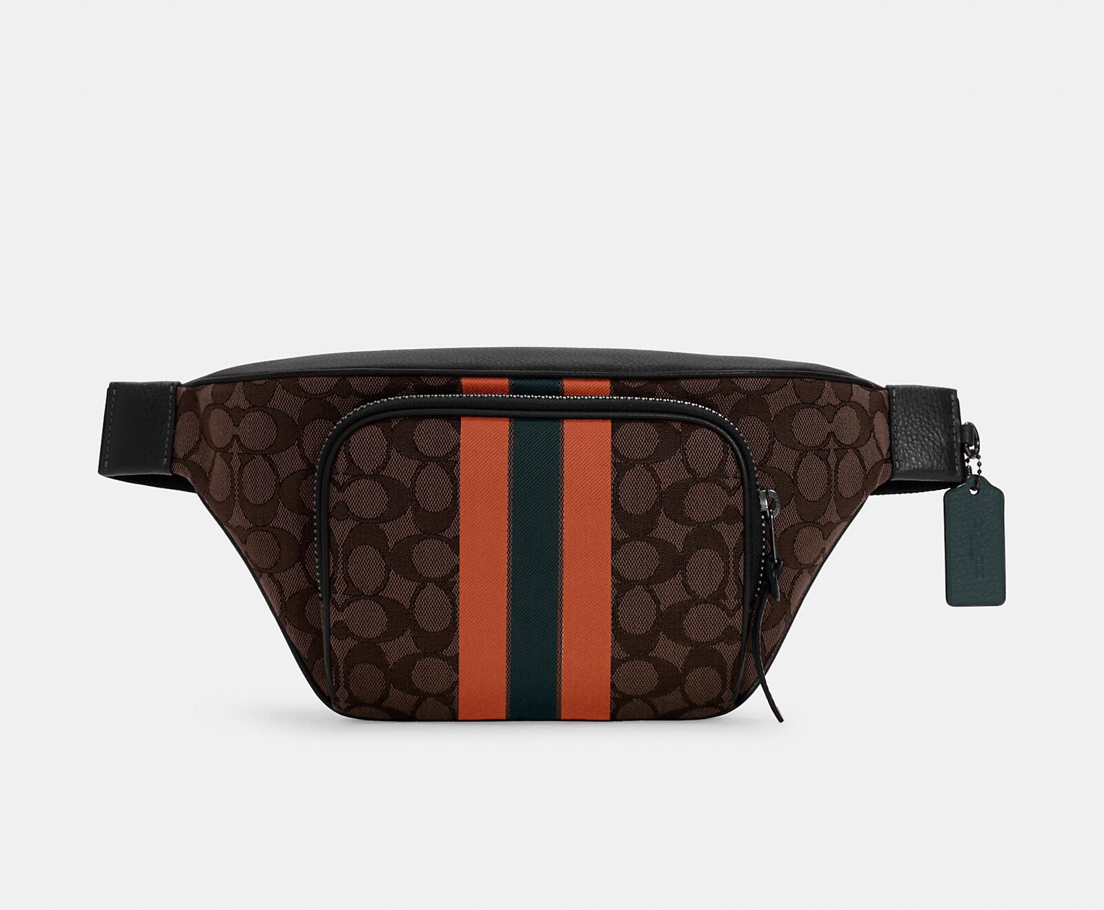 [CLEARANCE] Coach Thompson Beltbag in Signature Jacquard Mahogany ...